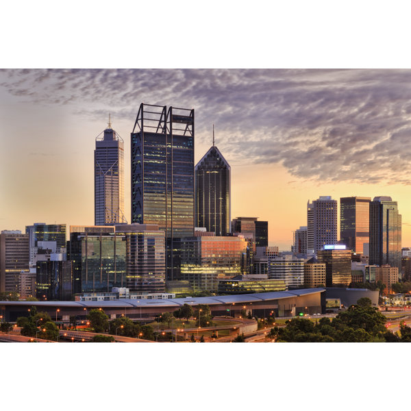 17 Stories PERTH CBD Kings by Zetter - Wrapped Canvas Photograph ...