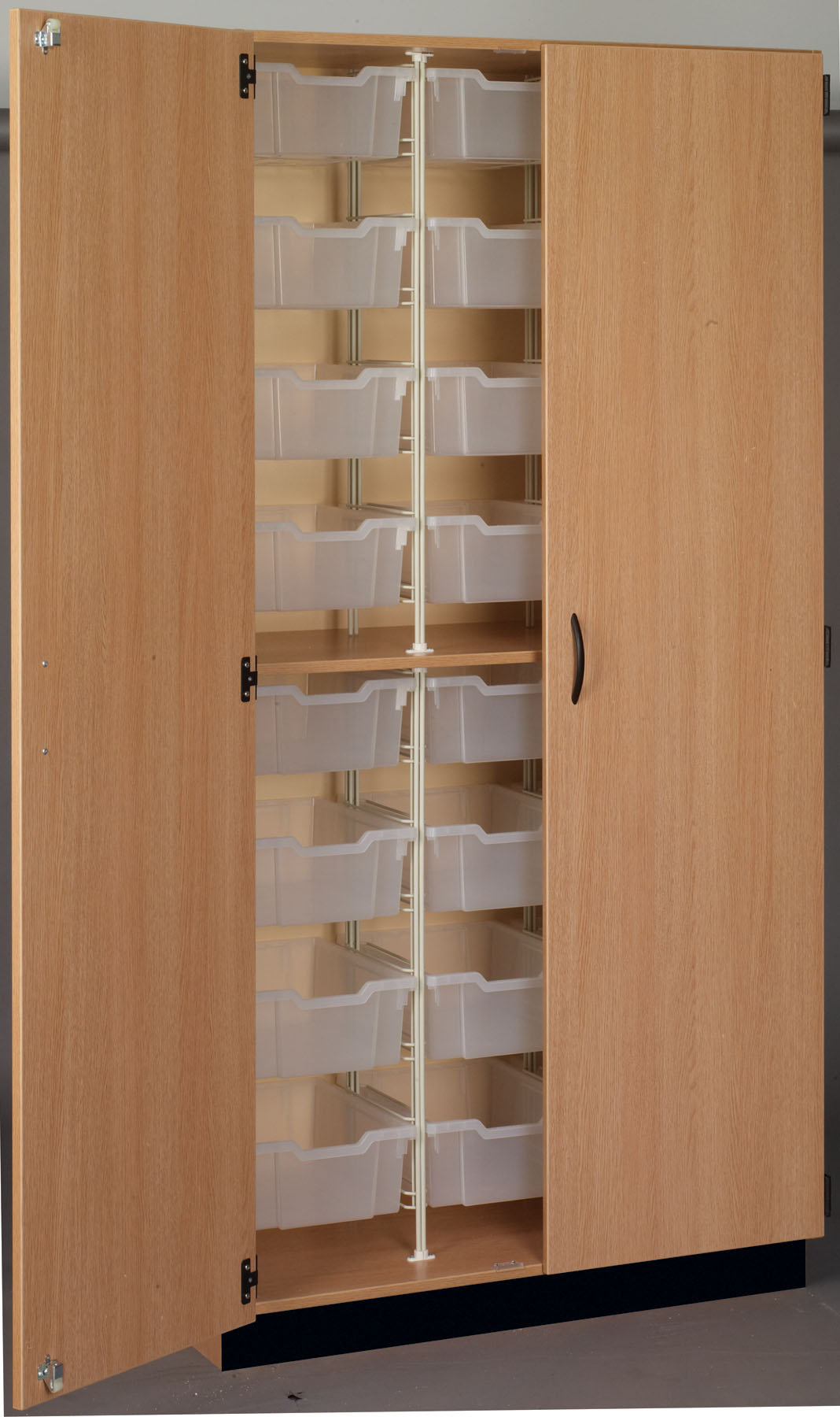 Stevens ID Systems Science 24 Compartment Classroom Cabinet with Bins ...