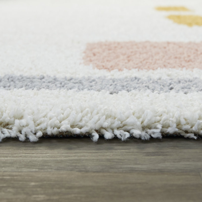 George Oliver Chantsong Abstract Shag Area Rug & Reviews | Wayfair