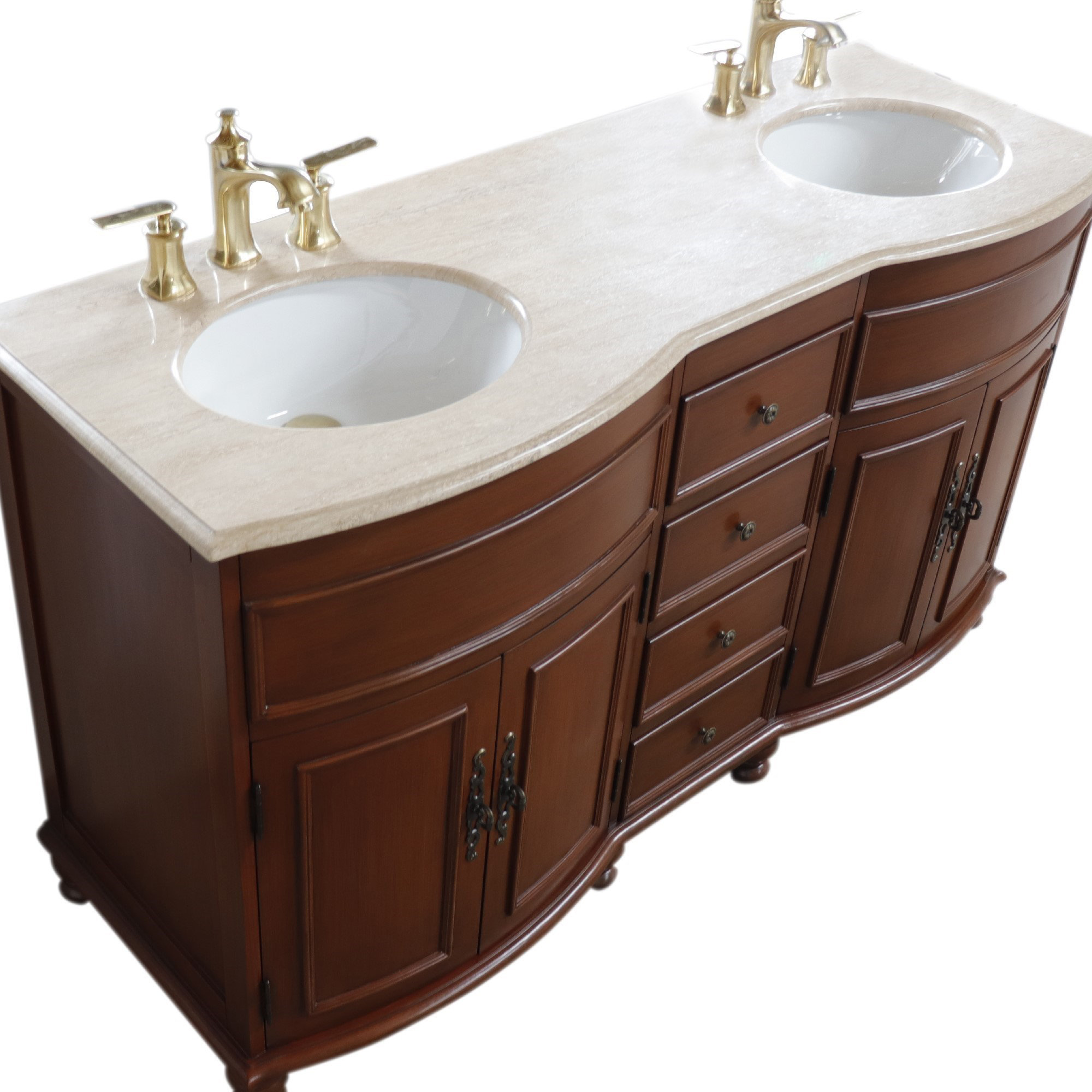 Canora Grey Humberto 62'' Free-standing Double Bathroom Vanity with ...