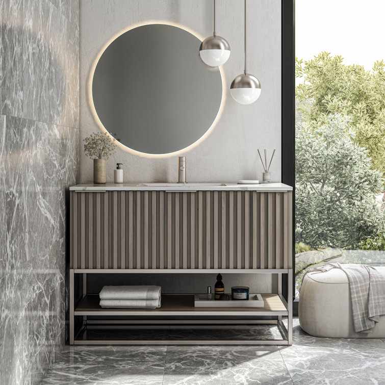 Bemma Terra 48'' Free-standing Single Bathroom Vanity with Vanity Top ...