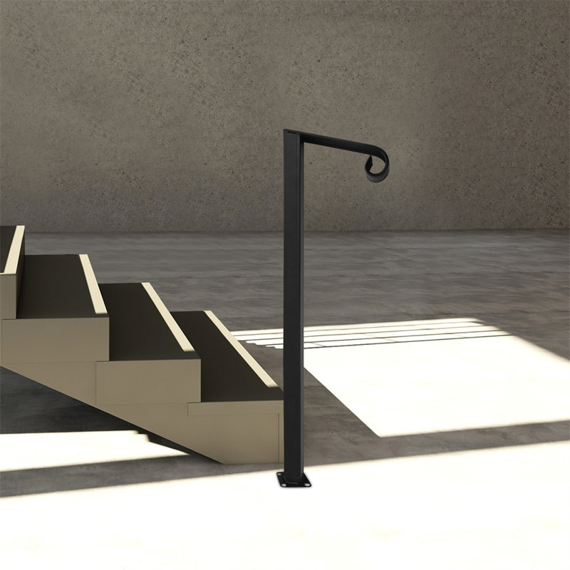 SUNYOU 2 Steps Zinc Steel Handrail With Installation Kit For Steps ...