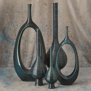 Global Views Open Oval Ring Vase-Celestial & Reviews | Wayfair