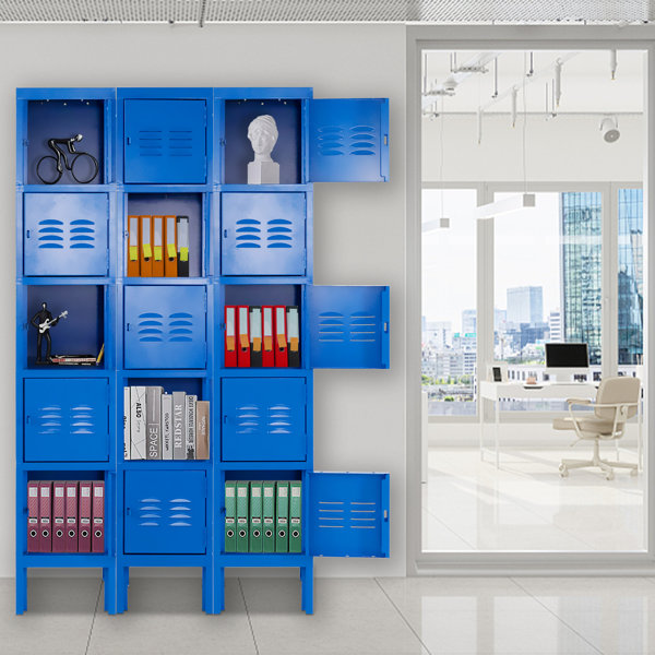 SUNCROWN Metal 5 - Tier 12'' Employee Locker | Wayfair