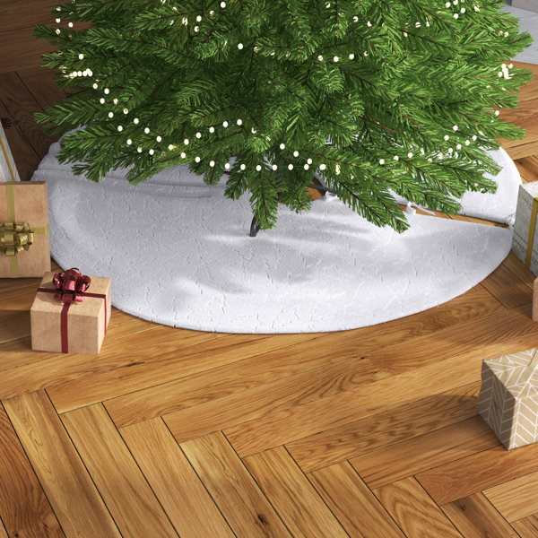 Faux-fur-tree-skirt | Wayfair