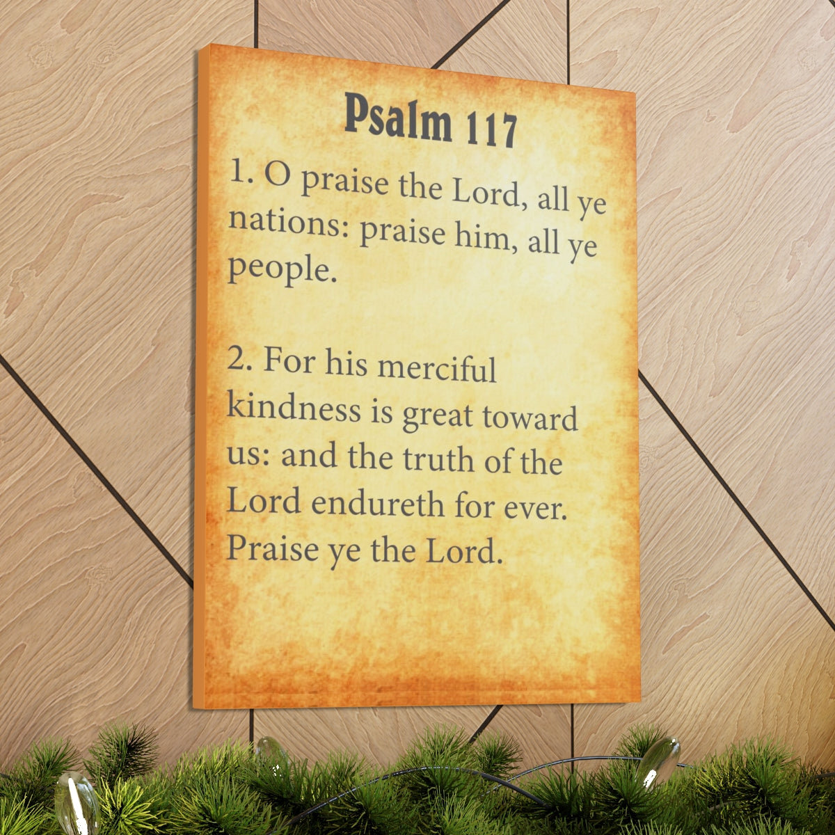 Trinx Psalm 117 - Wrapped Canvas Textual Art | Wayfair