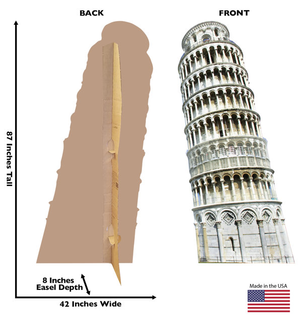 Advanced Graphics Italy Leaning Tower of Pisa Cardboard Standup | Wayfair
