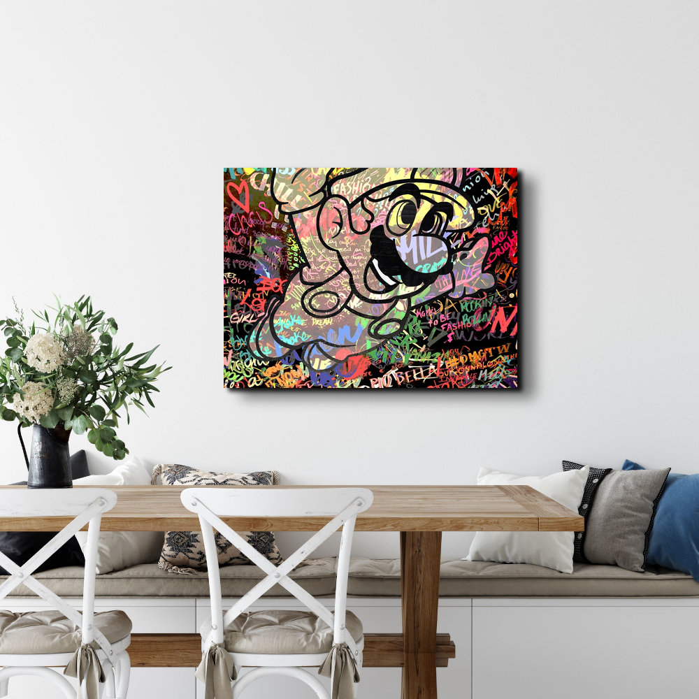 ATX Art Group LLC Super Mario Graffiti by - Wrapped Canvas Graphic Art ...