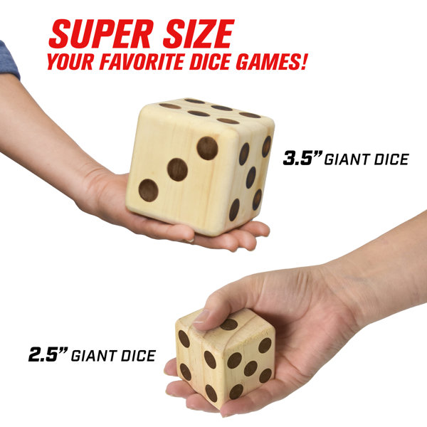 GoSports Giant Dice Set with Carrying Case & Reviews | Wayfair