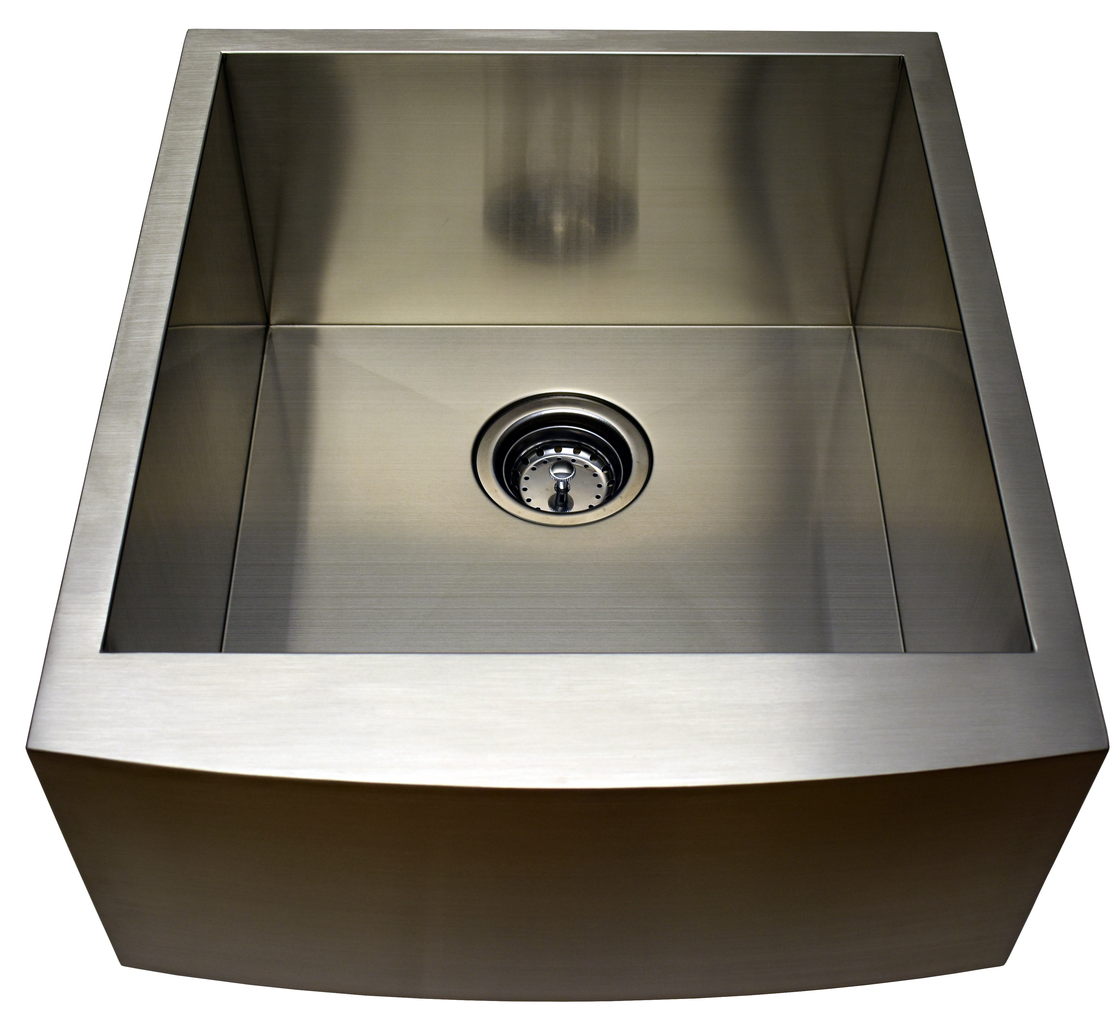 Alpha International 20.5'' W Single Bowl Stainless Steel Farmhouse ...