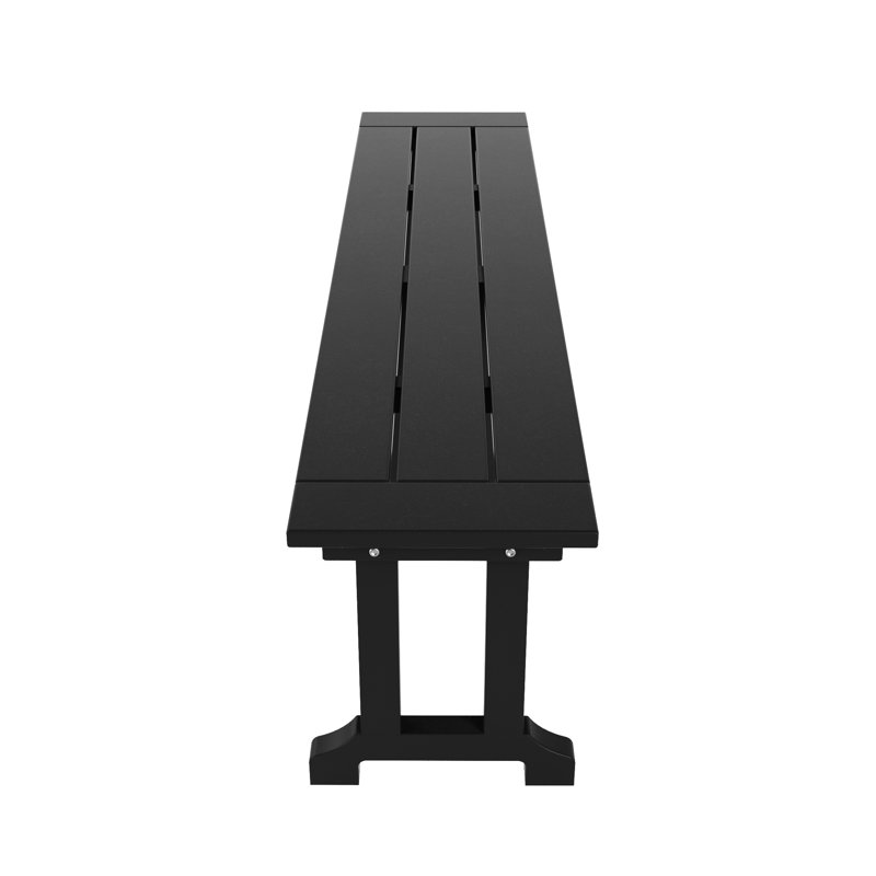 Lark Manor Outdoor All-Weather HDPE Dining Bench & Reviews | Wayfair
