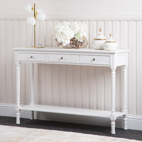 Three Posts 3 Drawer Console Table for Hallway & Living Room Furniture ...