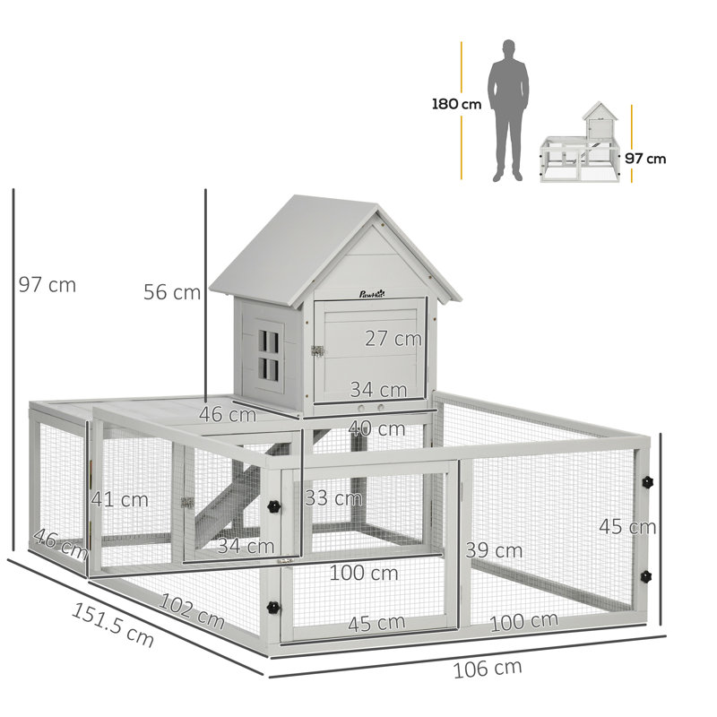 Homcom Weather Resistant Rabbit Run | Wayfair.co.uk