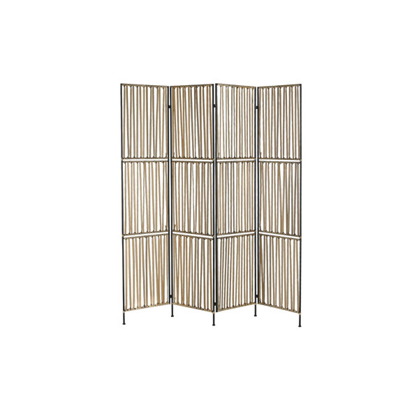 August Grove Cliff 160Cm W x 180Cm H 4 - Panel Folding Room Divider ...