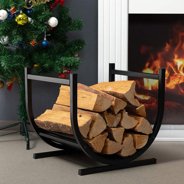 Symple Stuff Damond 14.25'' W Metal Log Rack | Wayfair
