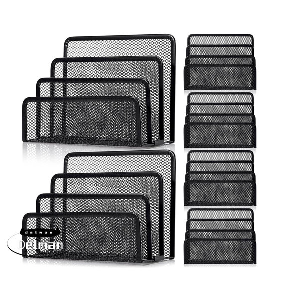 Delman 6 Pack Desk Mail Organizer Desktop File Holder Organizer File ...