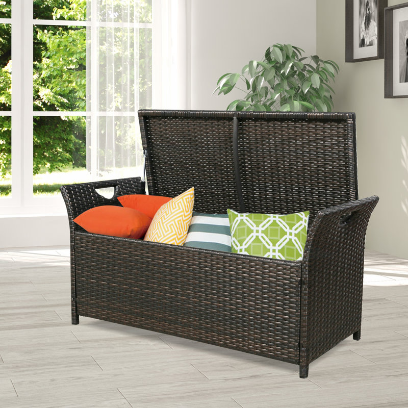 IWICKER New Collection 1846a Polyethylene Outdoor Bench | Wayfair