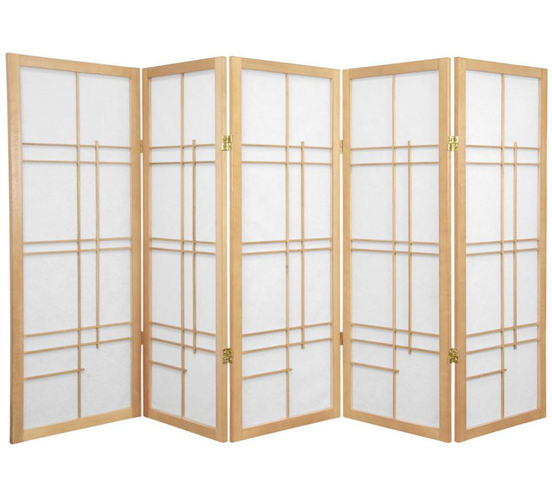 World Menagerie Clara 4 Ft. Short Rice Paper Folding Screen & Reviews ...