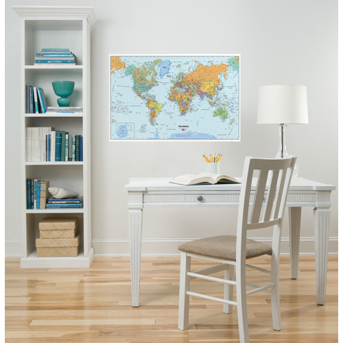 WallPops! World Dry-Erase Map Wall Mural & Reviews - Wayfair Canada