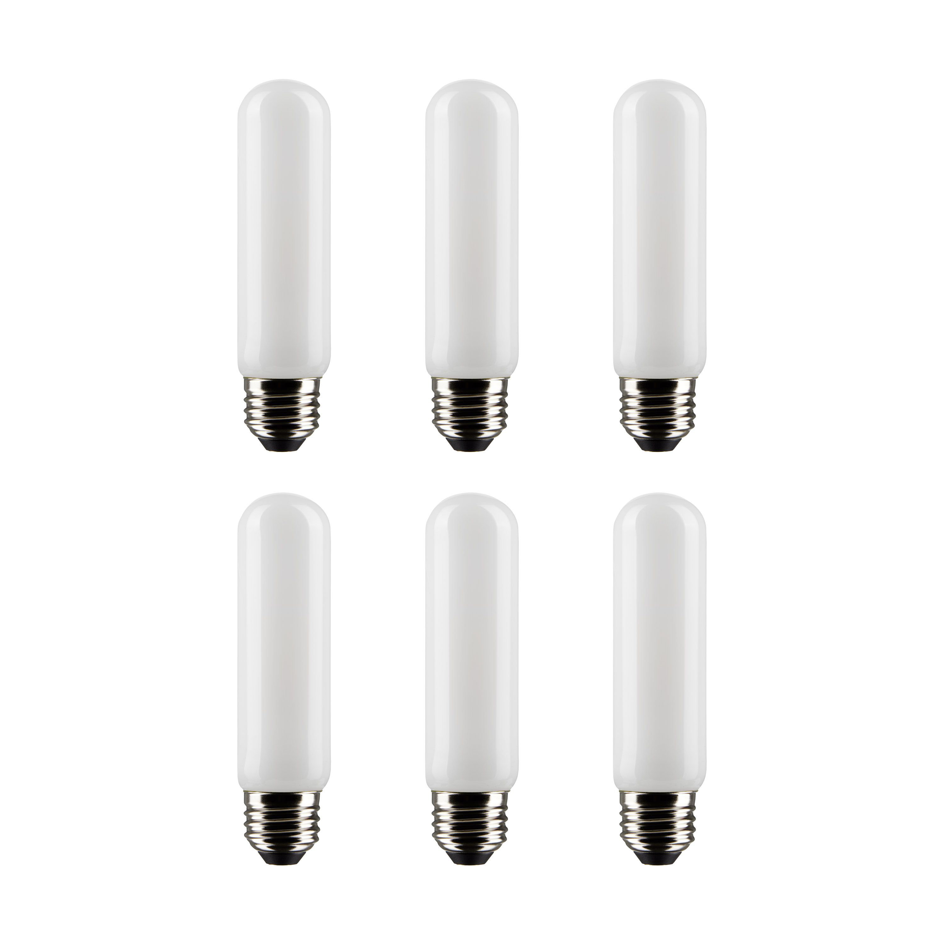 Satco 8 Watt (65 Watt Equivalent), T10 LED, Dimmable Light Bulb, Warm White E26/Medium (Standard ...