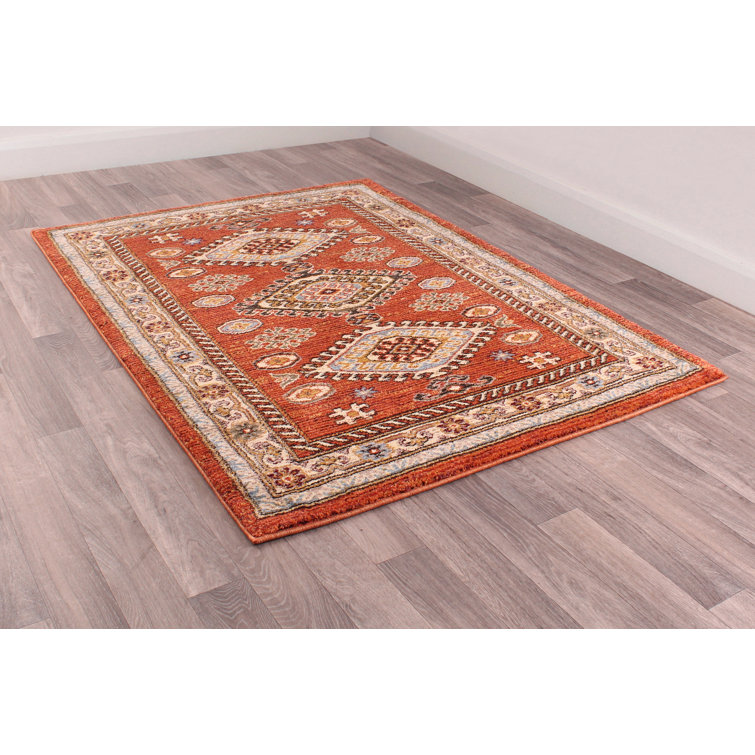 Bloomsbury Market Rocco Tufted Terracotta Rug & Reviews | Wayfair.co.uk