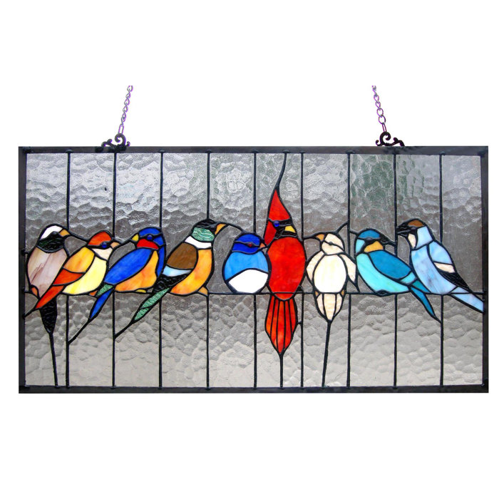 Alcott Hill® Birds in the Cage Window Panel & Reviews | Wayfair