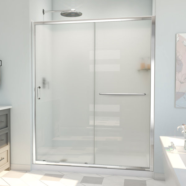 DreamLine 60" W x 34" D x 78" H Semi-Frameless Rectangle Shower Kit ...