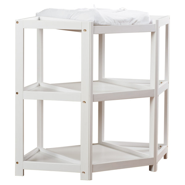 Zoomie Kids Carner Diaper Corner Baby Changing Table with Pad & Reviews ...