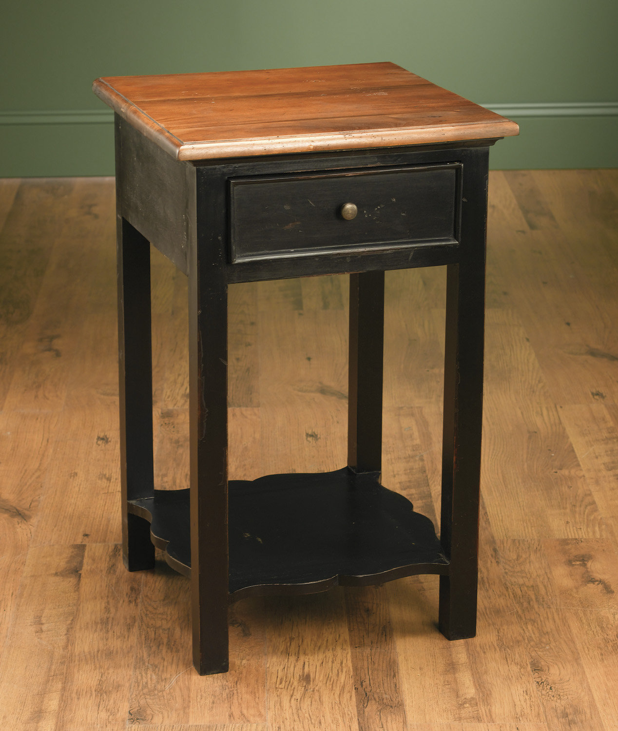August Grove® Lynda 32'' Tall Solid Wood End Table with Storage | Wayfair