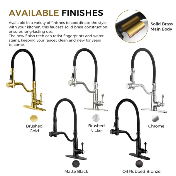 ABTIABGY Pull Down Kitchen Faucet | Wayfair