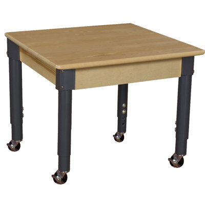 Wood Designs Adjustable Height Square Activity Table & Reviews | Wayfair