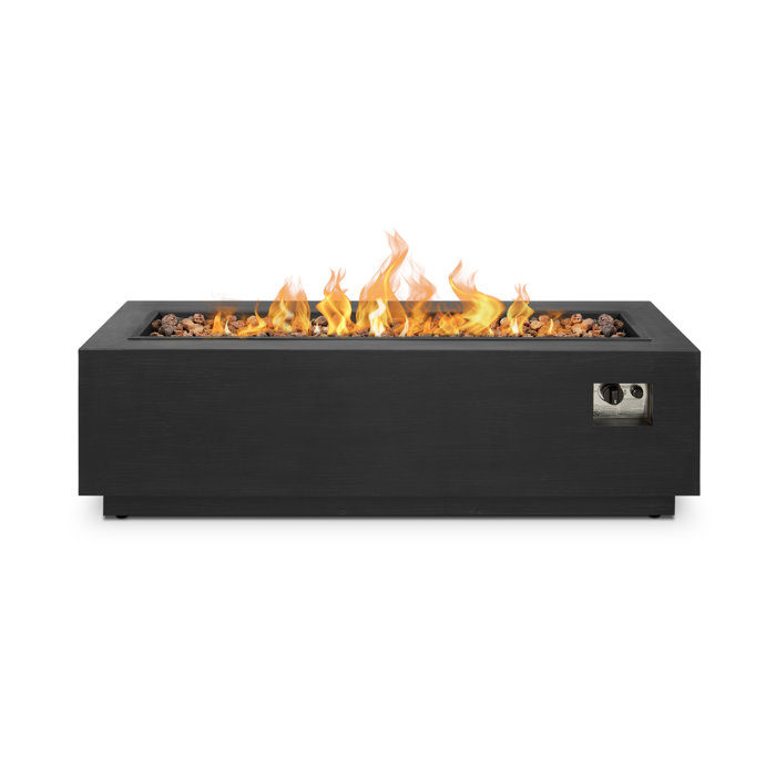 Real Flame Lanesboro Rectangle Propane Fire Table with Natural Gas ...