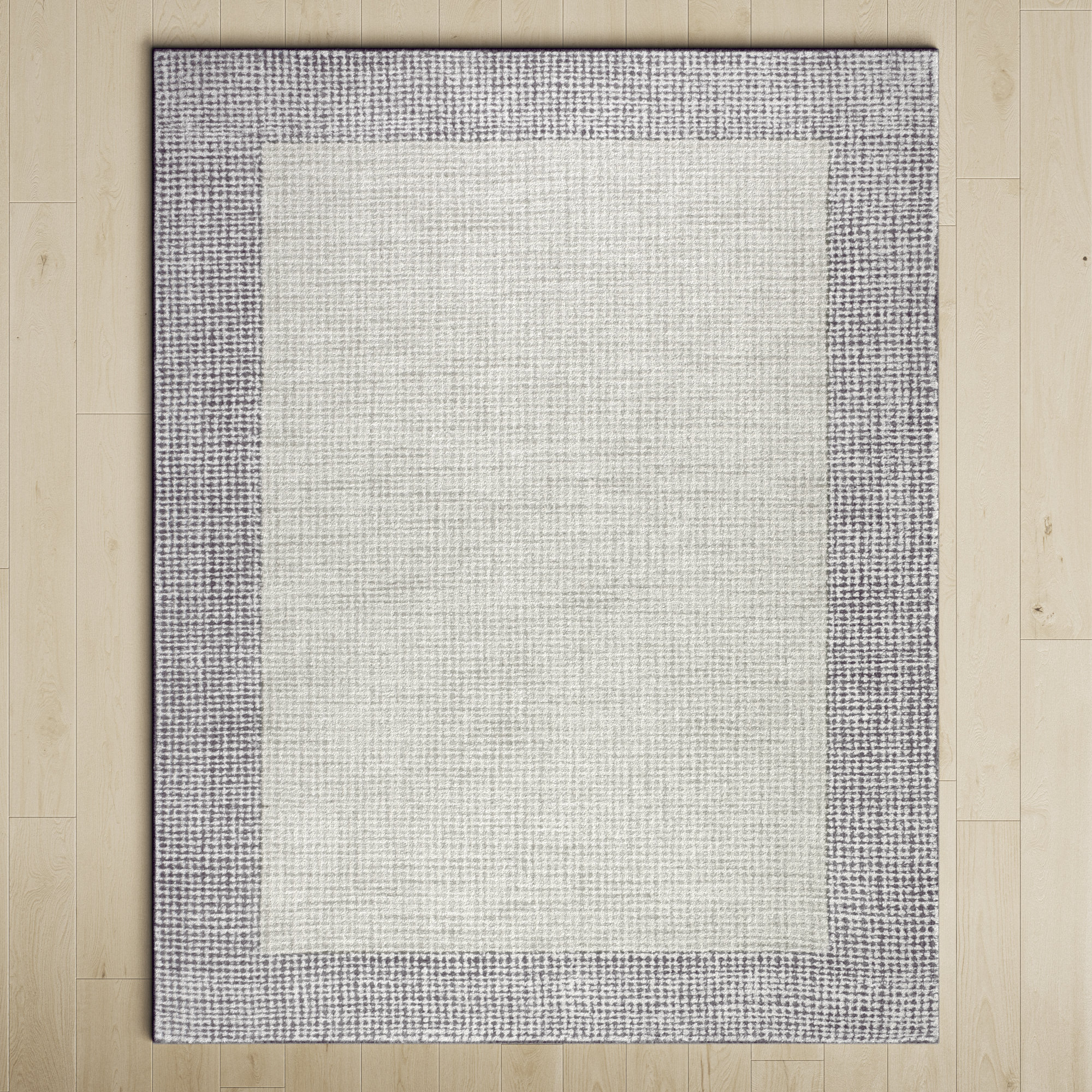 Birch Lane™ Evers Handmade Wool Ivory/Silver Rug & Reviews | Wayfair