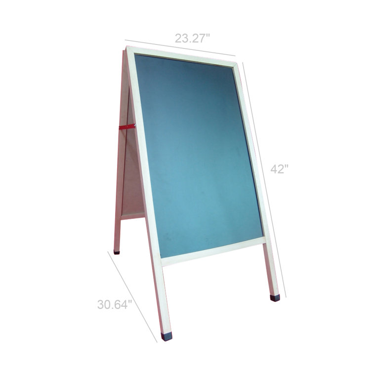 FixtureDisplays Free-Standing Reversible Chalkboard | Wayfair