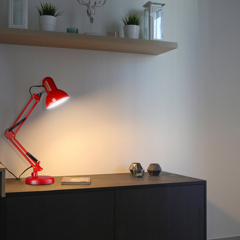Ebern Designs Stelly Metal Adjustable Desk Lamps, Swing Arm Architect ...