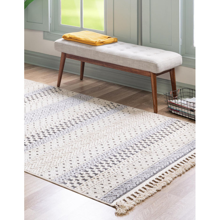 Steelside™ Tayla Performance Sandy Beige Rug & Reviews | Wayfair