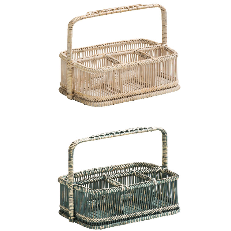 Brambly Cottage Rectangular Caddy Rattan Basket | Wayfair.co.uk