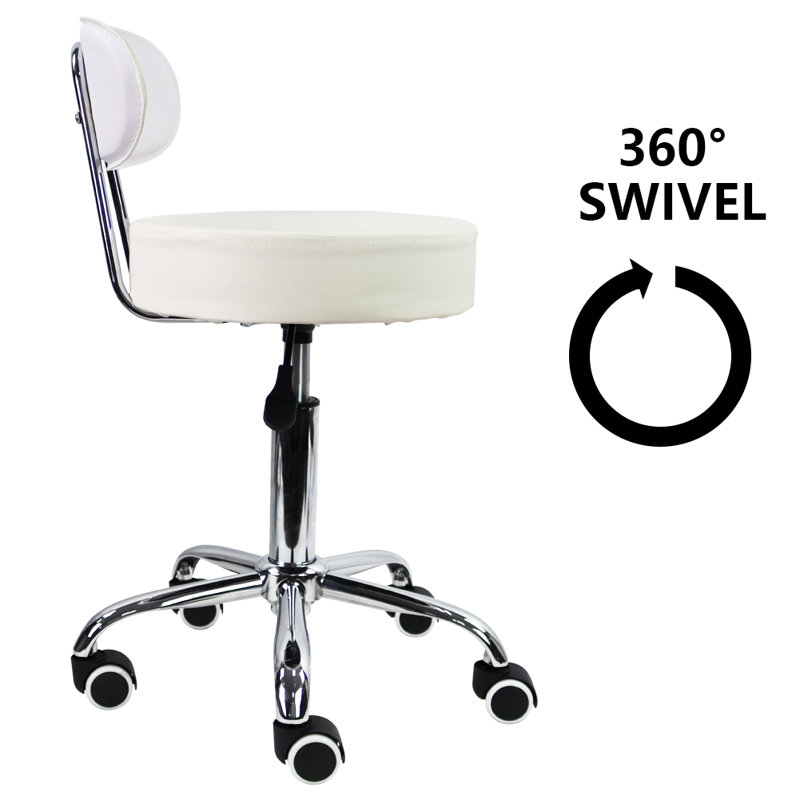 Inbox Zero Lab Stool with Casters & Reviews | Wayfair