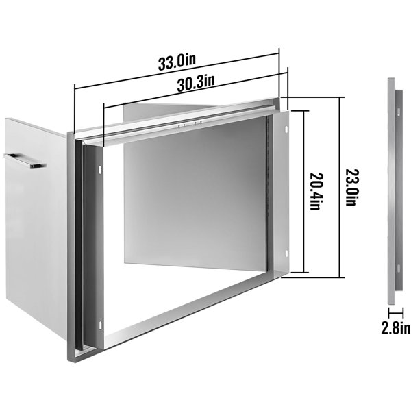 VEVOR 33'' Stainless Steel Drop-In Access Doors & Reviews | Wayfair