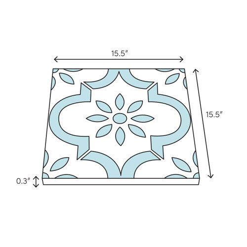 Imagine Tile, Inc. Polynesian 16" x 16" Ceramic Field Tile in Natural ...