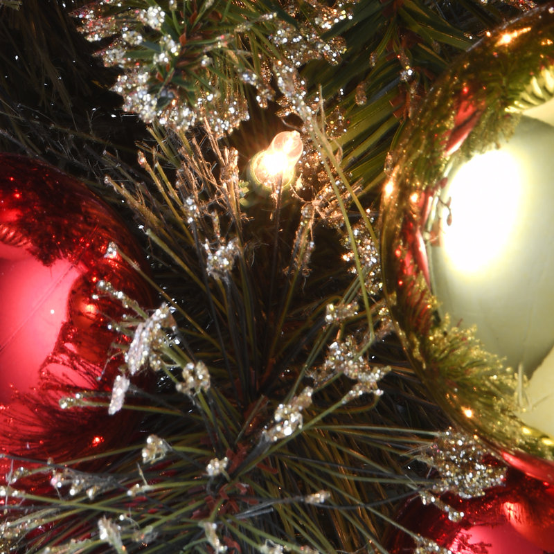 Etta Avenue™ Lighted Faux Swag & Reviews | Wayfair