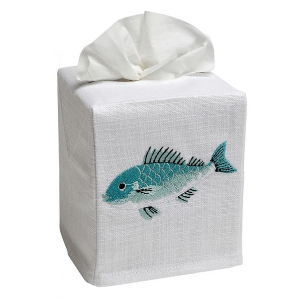 Rosecliff Heights Guliana Swimming Fish Tissue Box Cover | Wayfair