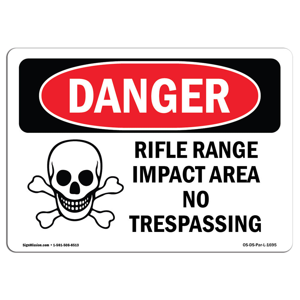 Signmission Rifle Range Impact Area No Trespassing Sign Wayfair