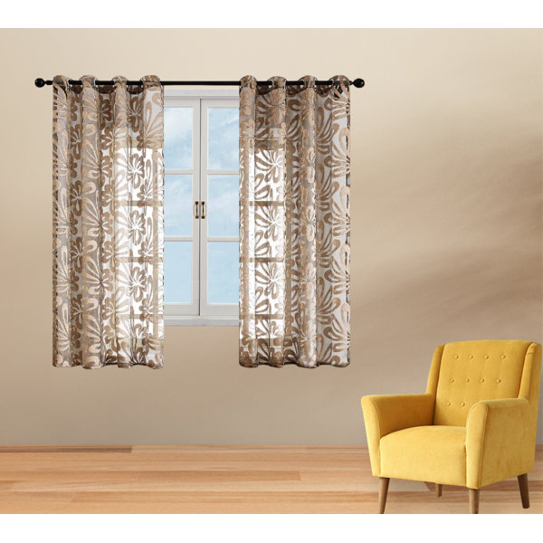 Winston Porter Frangiamore Sheer Curtain Pair | Wayfair