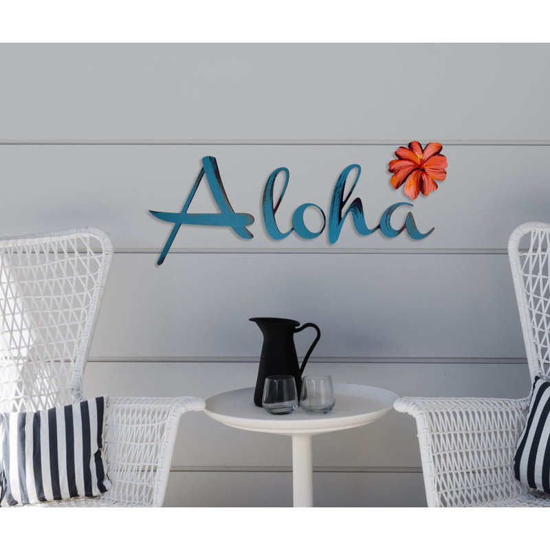Bay Isle Home Aloha Wall Décor | Wayfair