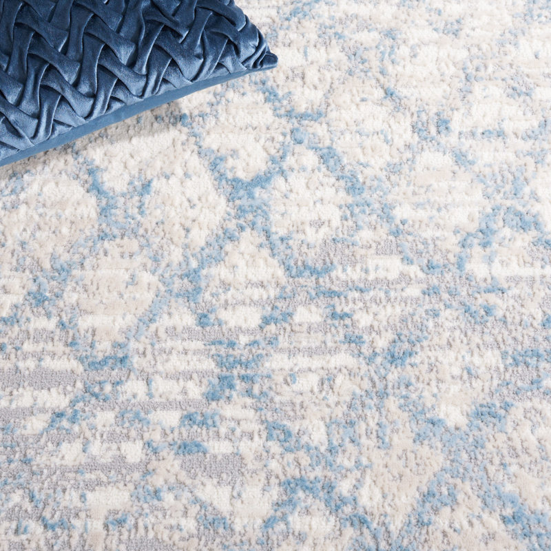 Sand & Stable Peabody Blue/Ivory Rug & Reviews | Wayfair