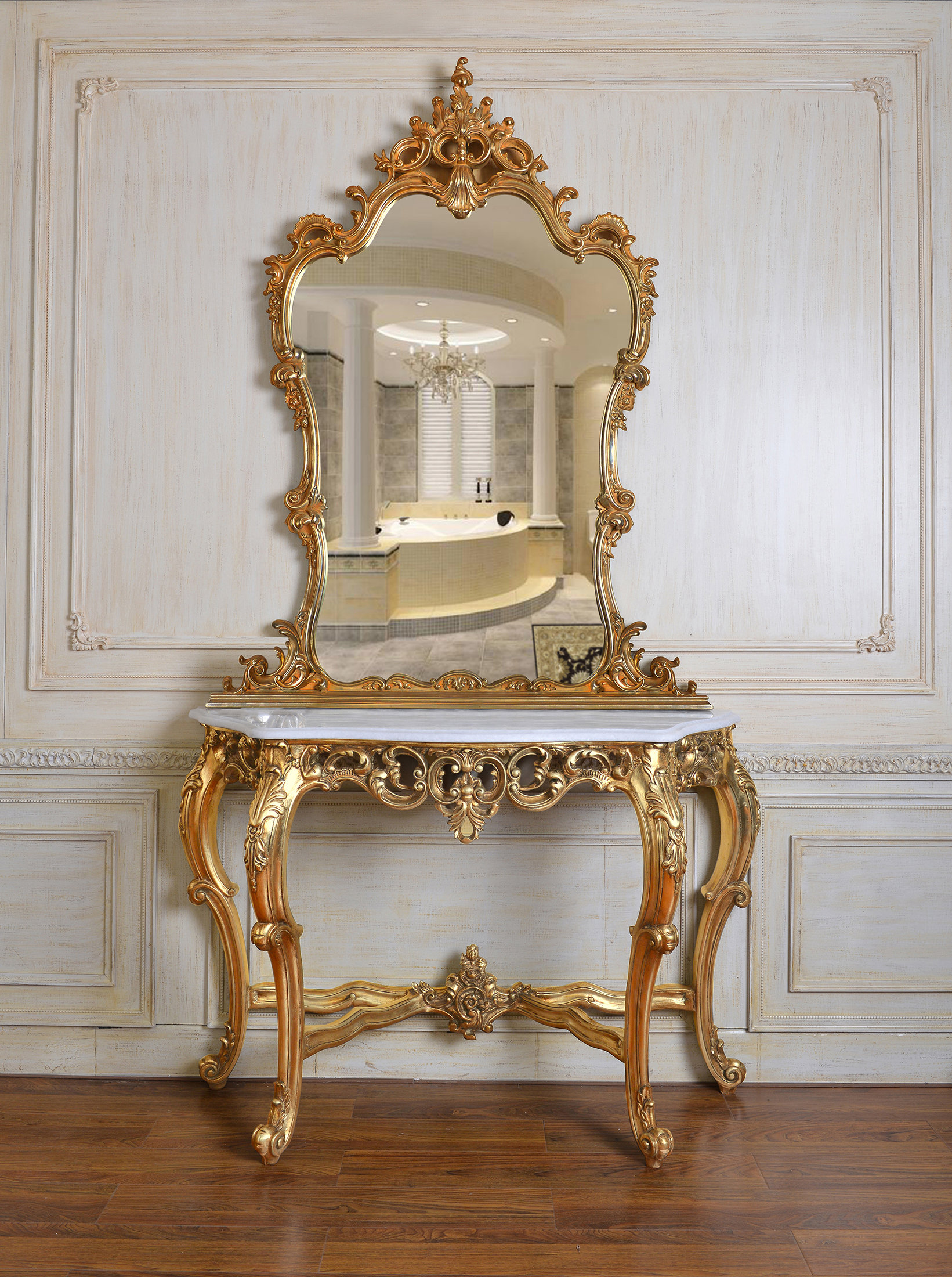 InfinityFurnitureImport 48'' Genuine Marble Console Table | Wayfair