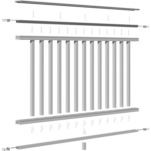 INTEX Providence Three Line Level Rail Kit White Porch And Stair ...