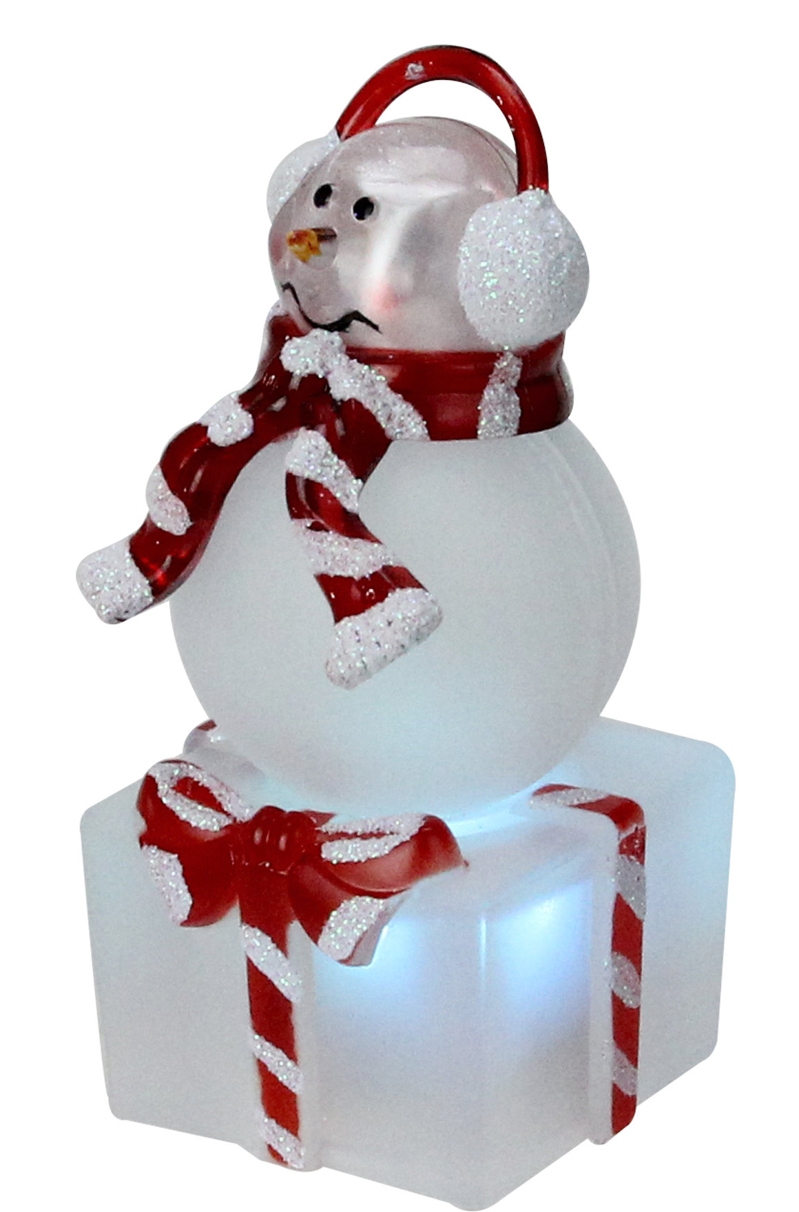 Northlight 3.75" LED Lighted Color Changing Snowman with Ear Muffs ...