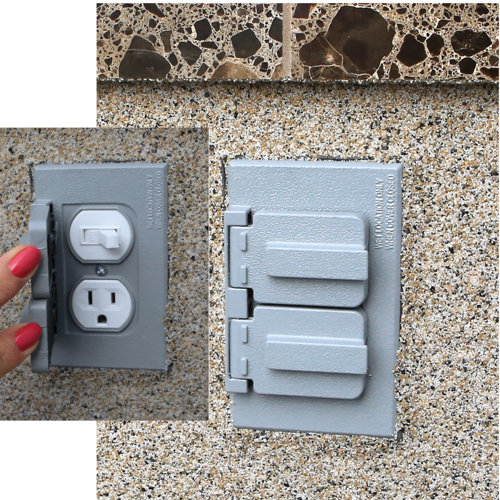 Arlmont & Co. Angelique Stone/Concrete Bar Counter | Wayfair